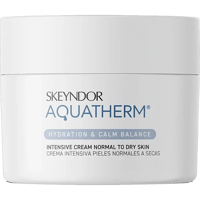 Skeyndor Aquatherm Intensive Cream Normal To Dry Skin Крем интенсивный для нормальной и сухой кожи для регуляции баланса чувствительности и увлажнения 50 мл