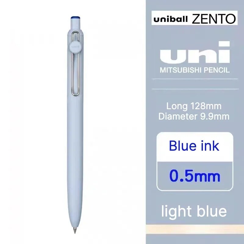 Гелевая ручка Uni-Ball One UMN-SF-38 толщиной 0.38 мм Голубой, 1 blue 0.5