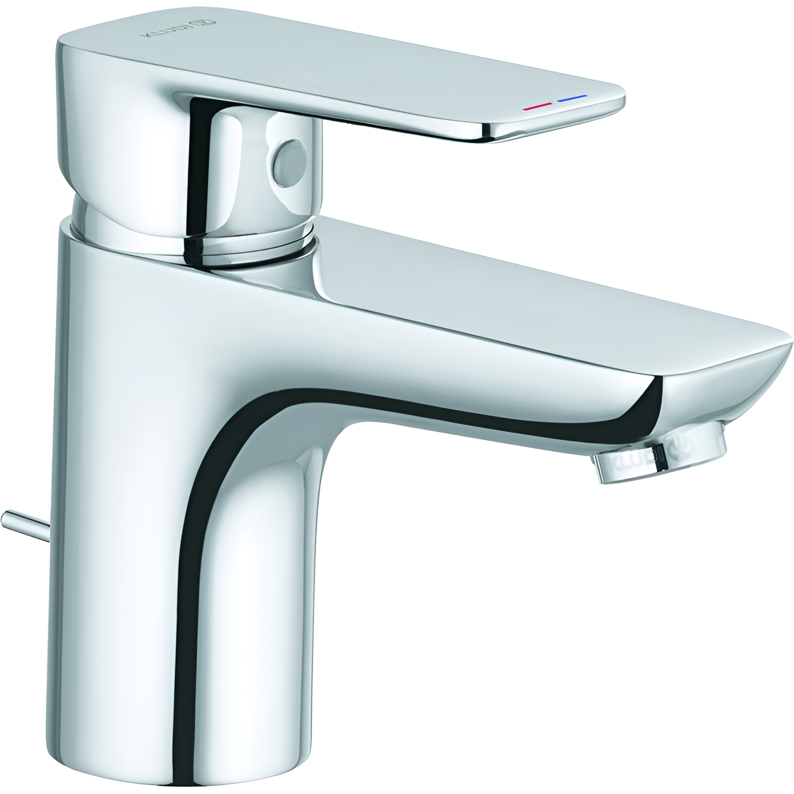 Смеситель для раковины KLUDI PURE&STYLE 403820575, хром, рычажное управление, керамический картридж