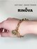 Браслет RINOVA, 1 шт., размер 17 см, золотистый