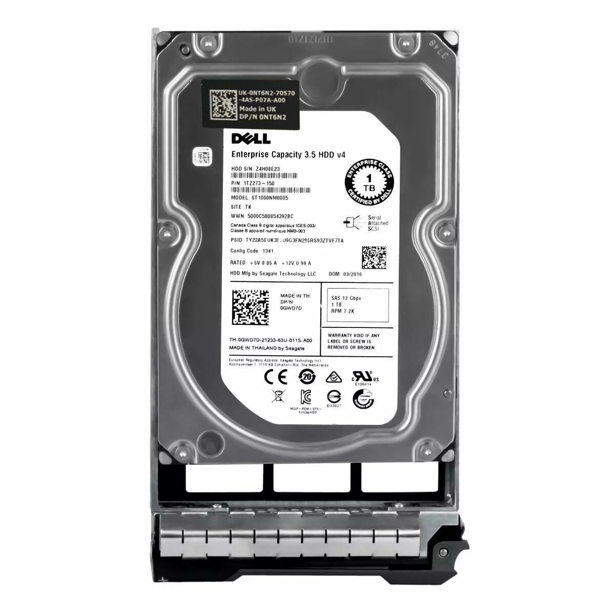 Жесткий диск Dell 1Tb 7200 SAS 3.5" HDD 1TZ273-150