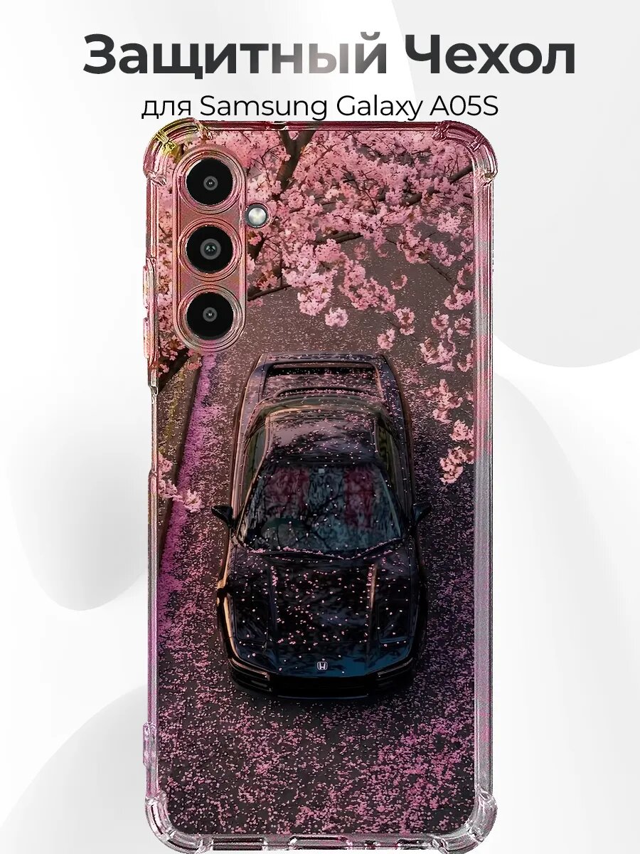 Чехол Samsung A05S Honda NSX NA1 в розовой сакуре