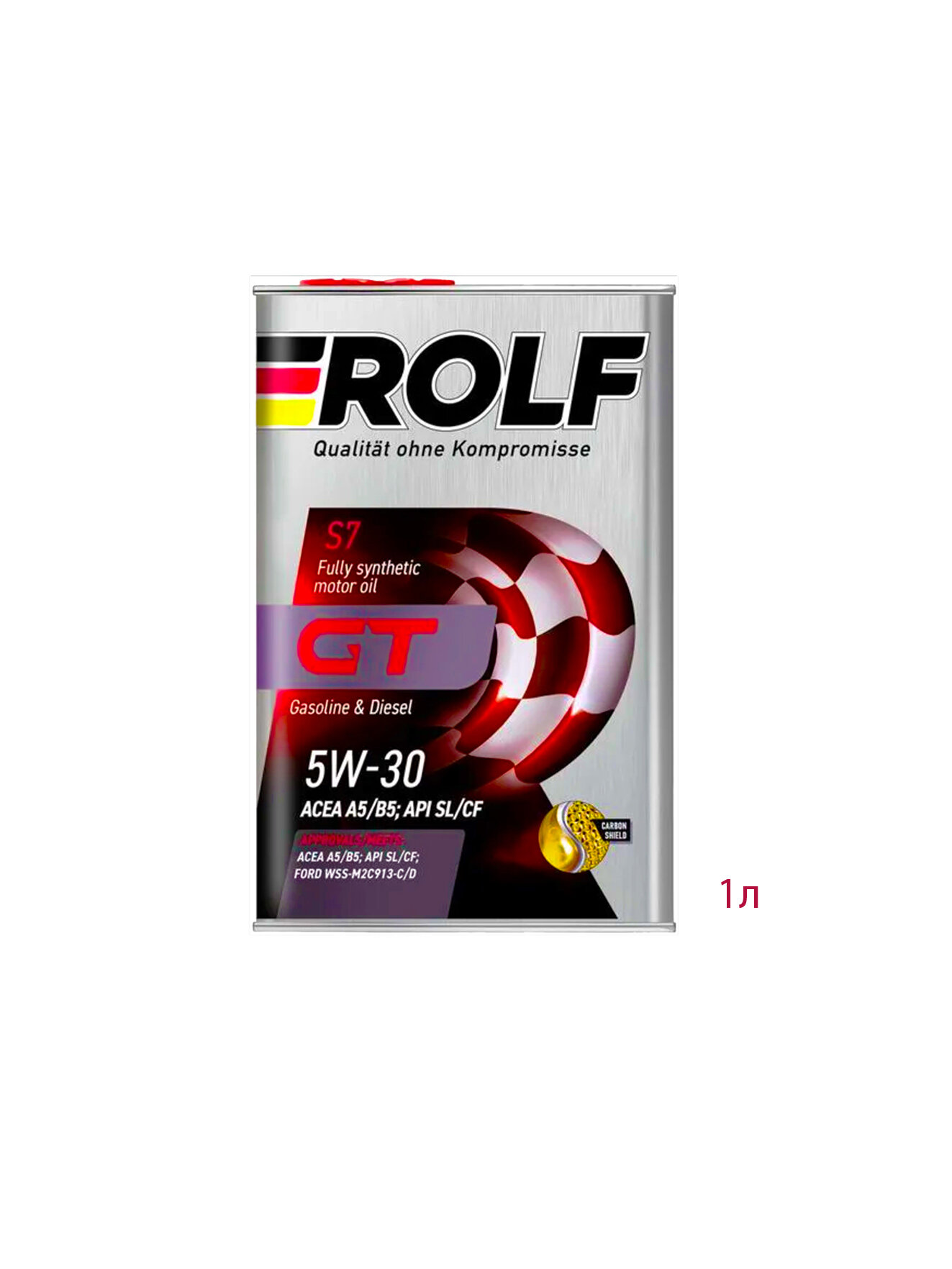 1л Rolf Gt 5W30 (Металл) Масло Моторное! Синт Api Sl/Cf, Acea A5/B5, Ilsac Gf-5 ROLF арт. 323149