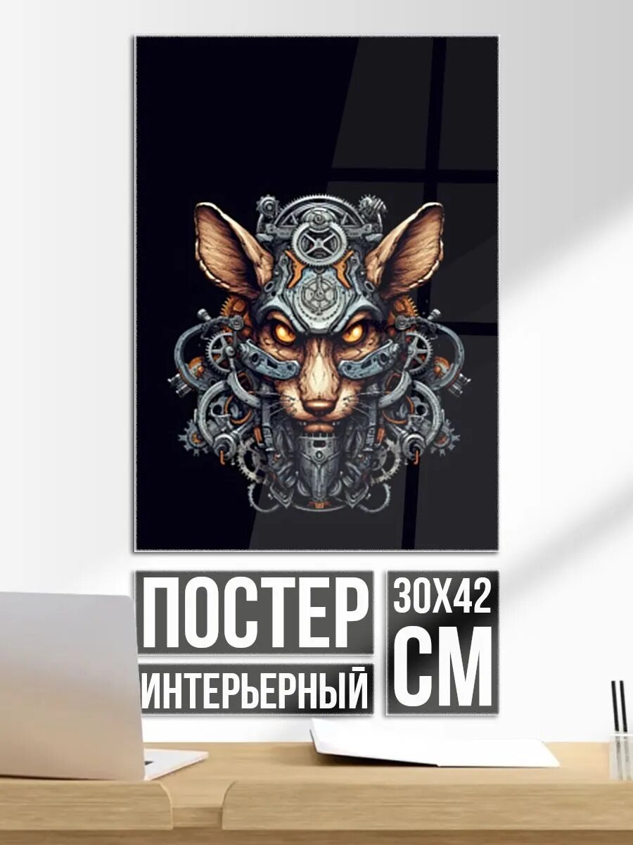 Постер на стену Механическая крыса