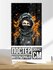 Постер на стену Девушка в капюшоне - anime style
