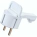 Угловая плоская вилка за шкаф с/з, 16А, белая FLAT PLUG Electraline 55043