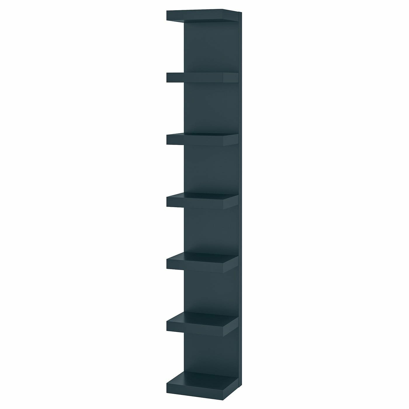 Настенная полка IKEA LACK 005.928.70, черно-синяя, 30х190х5 см