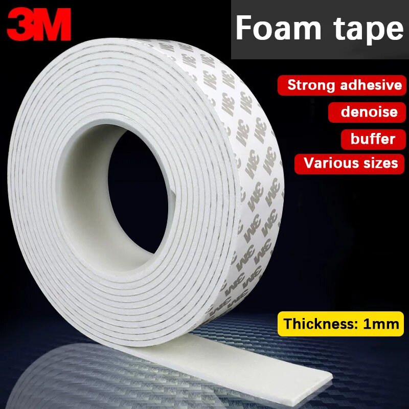 Двухсторонний скотч 3M белый 3 м 30mm