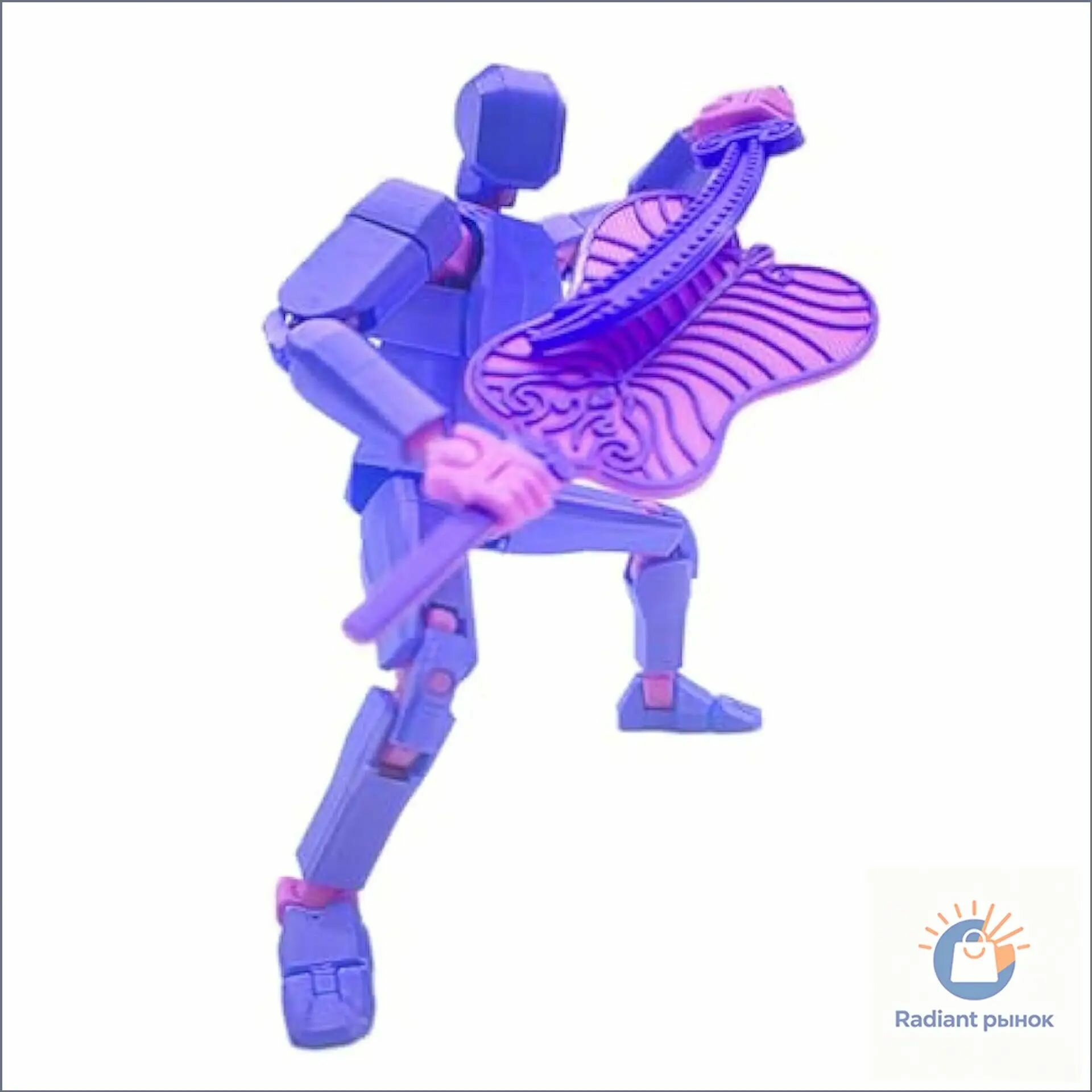 3D-печать ABS/PLA: робот-игрушка T13, 13 см, подвижные суставы