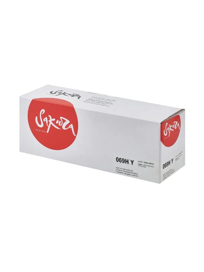 Картридж Sakura 069HY ECO (5095C002) SA069HY-ECO для Сanon I-Sensys LBP673Cdw/MF750C, желтый, 5500к.