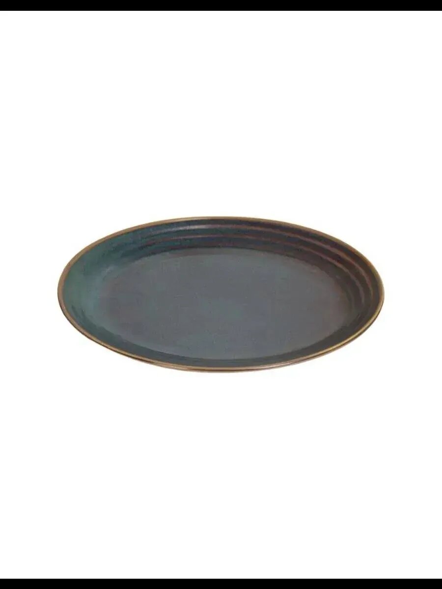 Блюдо овальное сервировочное Corone Terra, фарфор, 27x21 см