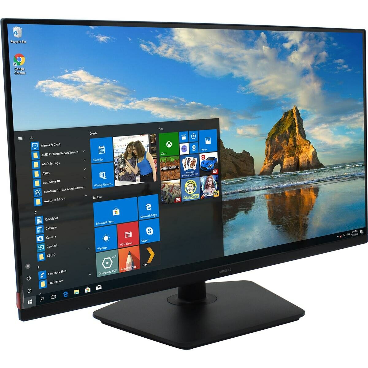 27" ЖК монитор Samsung Odyssey G5 G50F LS27FG502EI с поворотом экрана (LCD, 2560x1440, HDMI, DP)