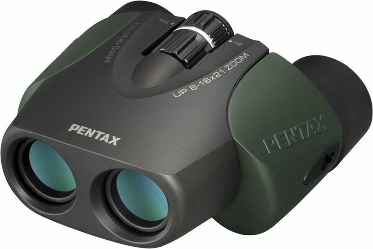 Бинокль PENTAX UP 8-16x21 зеленый