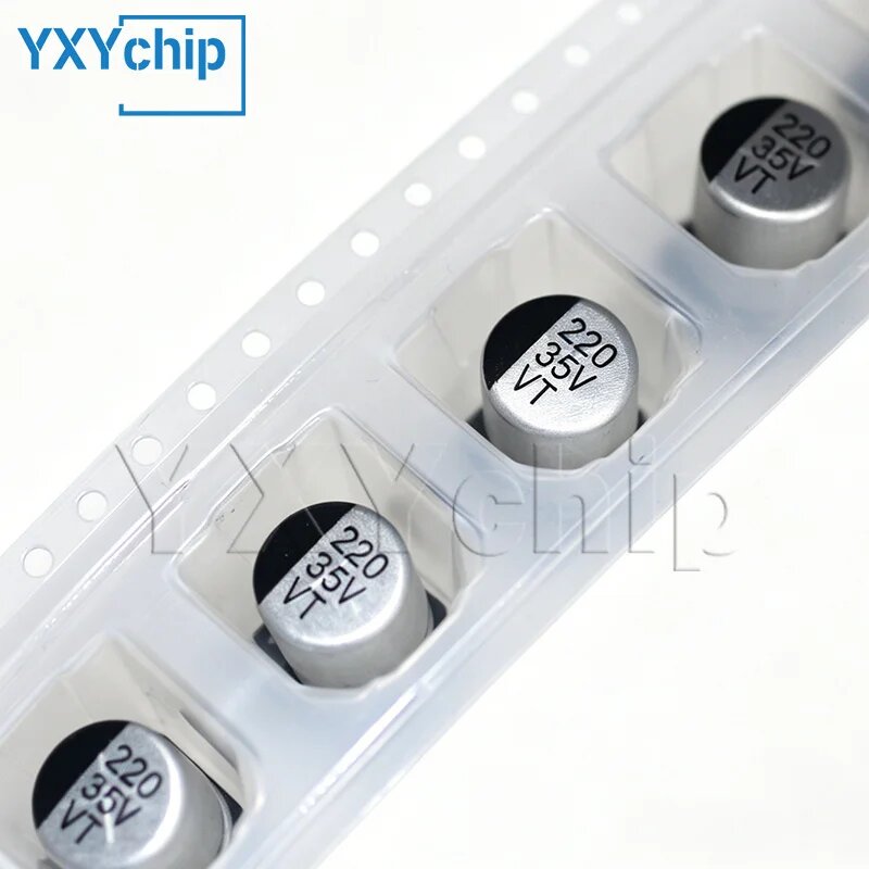 10 шт. SMD алюминиевых электролитических конденсаторов 10V220UF 6.3x5.4