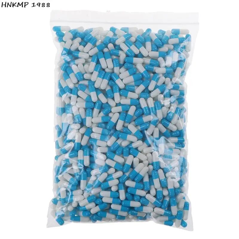 Желатиновые капсулы HNKMP размер 2# Синий, Blue