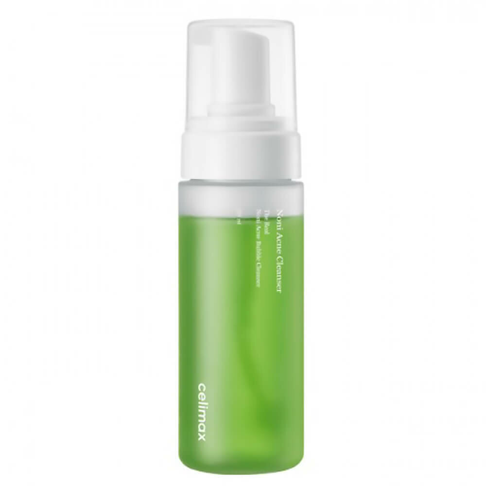 Пузырьковая пенка для проблемной кожи с экстрактом нони Celimax The Real Noni Acne Bubble Cleanser, 155 мл.
