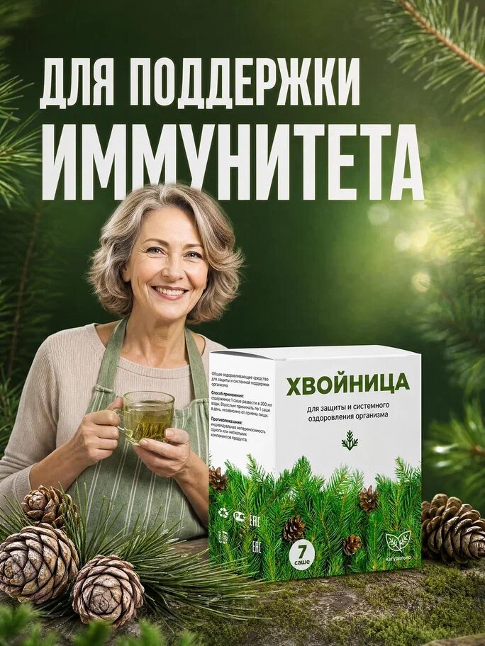 Хвойный экстракт для иммунитета и оздоровления, улучшение работы ЖКТ Хвойница