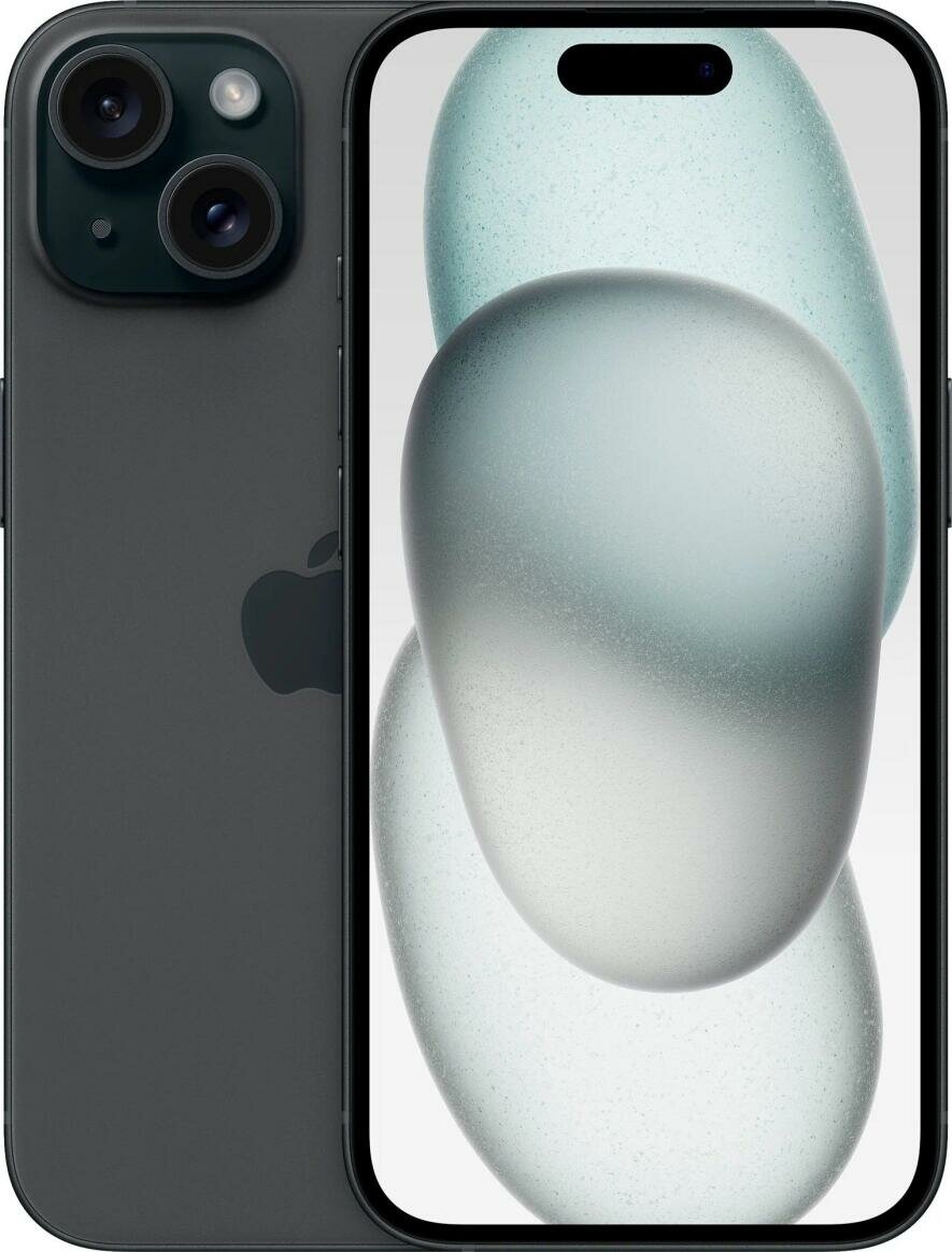 Смартфон Apple iPhone 15, 128Gb CN, nano SIM+eSIM, Black (Черный)