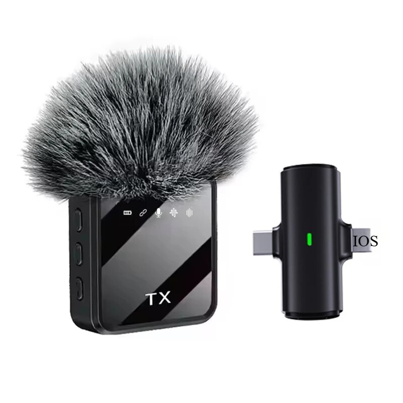 Беспроводной петличный микрофон basix для iPhone и Android 2in1-1mic-F15