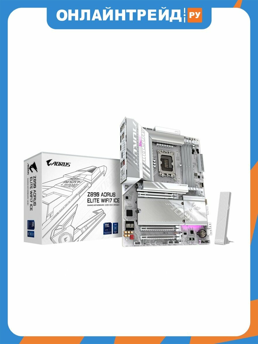 Материнская плата Gigabyte Z890 AORUS ELITE WF7 ICE (LGA1851, ATX)