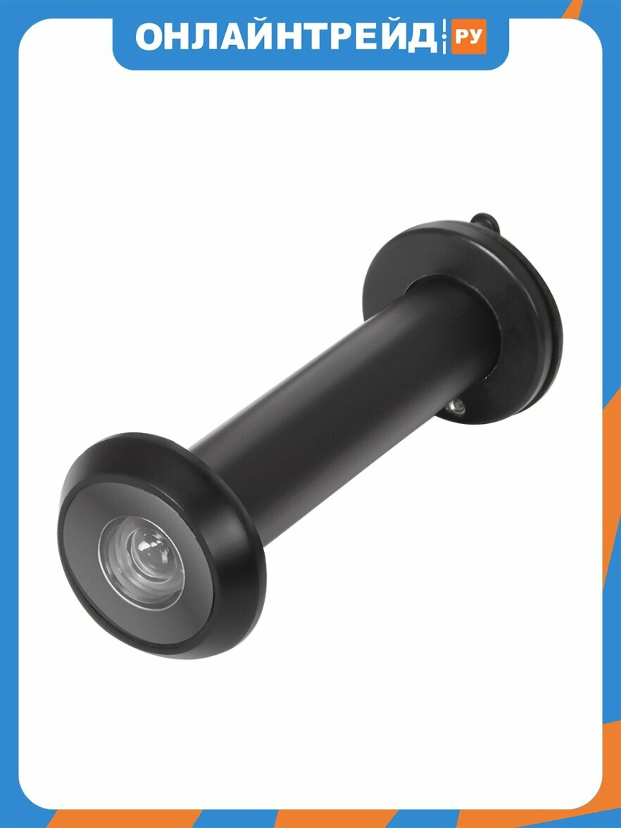 Глазок дверной Fuaro DV 4/130-70/Z (VIEWER 4 DVZ) BL черный, оптика пластик