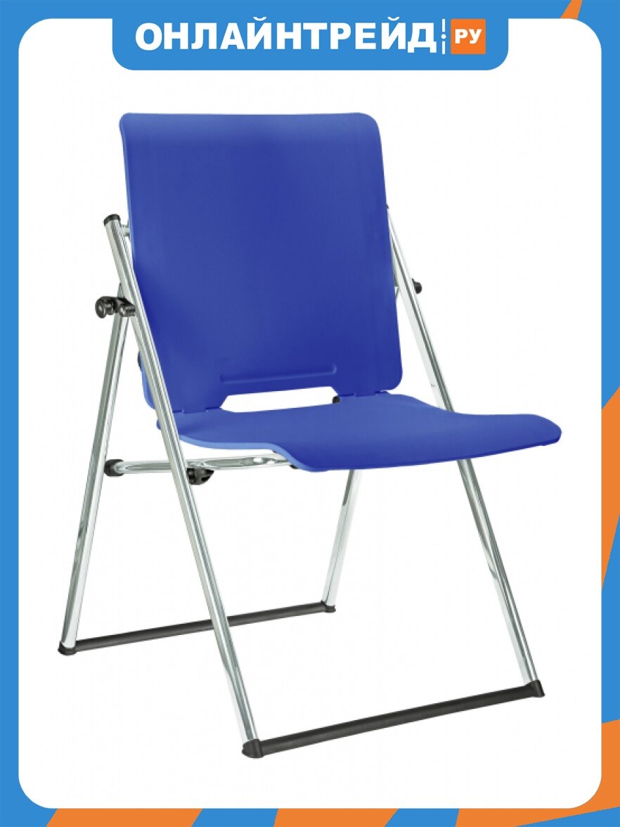 Стул складной Riva Chair RCH 1821 Синий пластик хром