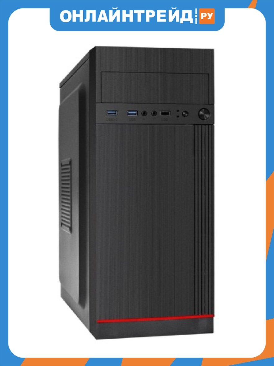 Корпус с блоком питания Exegate AA-442U2-AA500, черный (EX290190RUS)