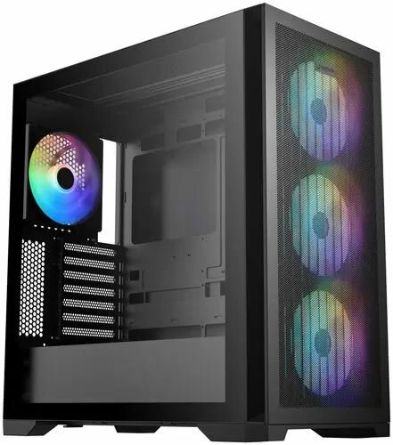 Компьютерный корпус ARDOR GAMING Aeris R4 (GAMING AERIS R4) черный - Midi Tower, E-ATX, USB 2.0 Type-A, USB 3.2 Gen 1 Type-A, USB 3.2 Gen 1 Type-C