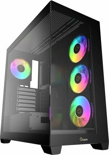 Компьютерный корпус Ocypus Gamma C72 ARGB (Gamma C72 BK ARGB) черный - Midi Tower, ATX, USB 3.2 Gen 1 Type-A, USB 3.2 Gen 2 Type-C