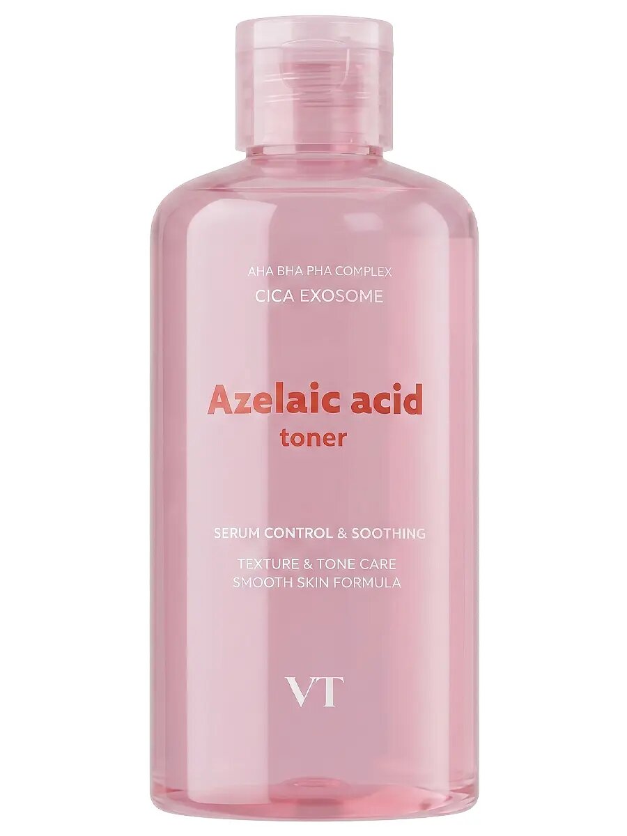 VT Cosmetics Противовоспалительный тонер с азелаиновой кислотой и экзосомами центеллы Azelaic Acid Toner 250 мл