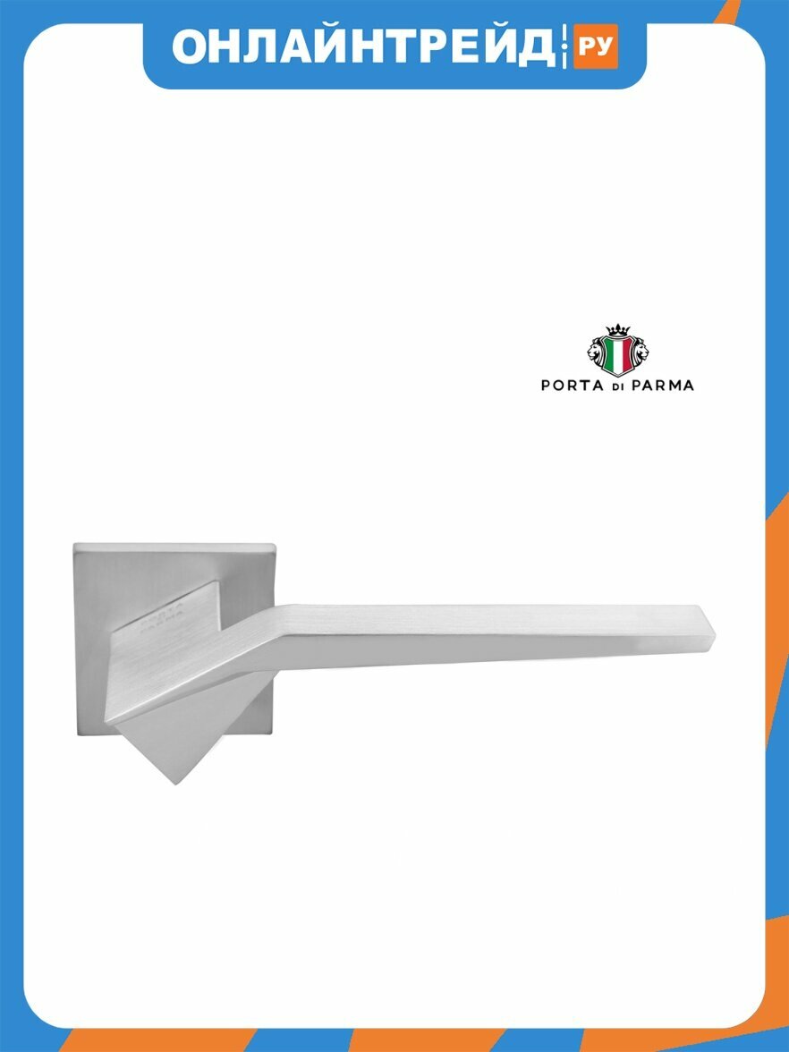 Ручка дверная межкомнатная Porta DI Parma Дверная ручка на розетке Origami 205-02 Матовый хром