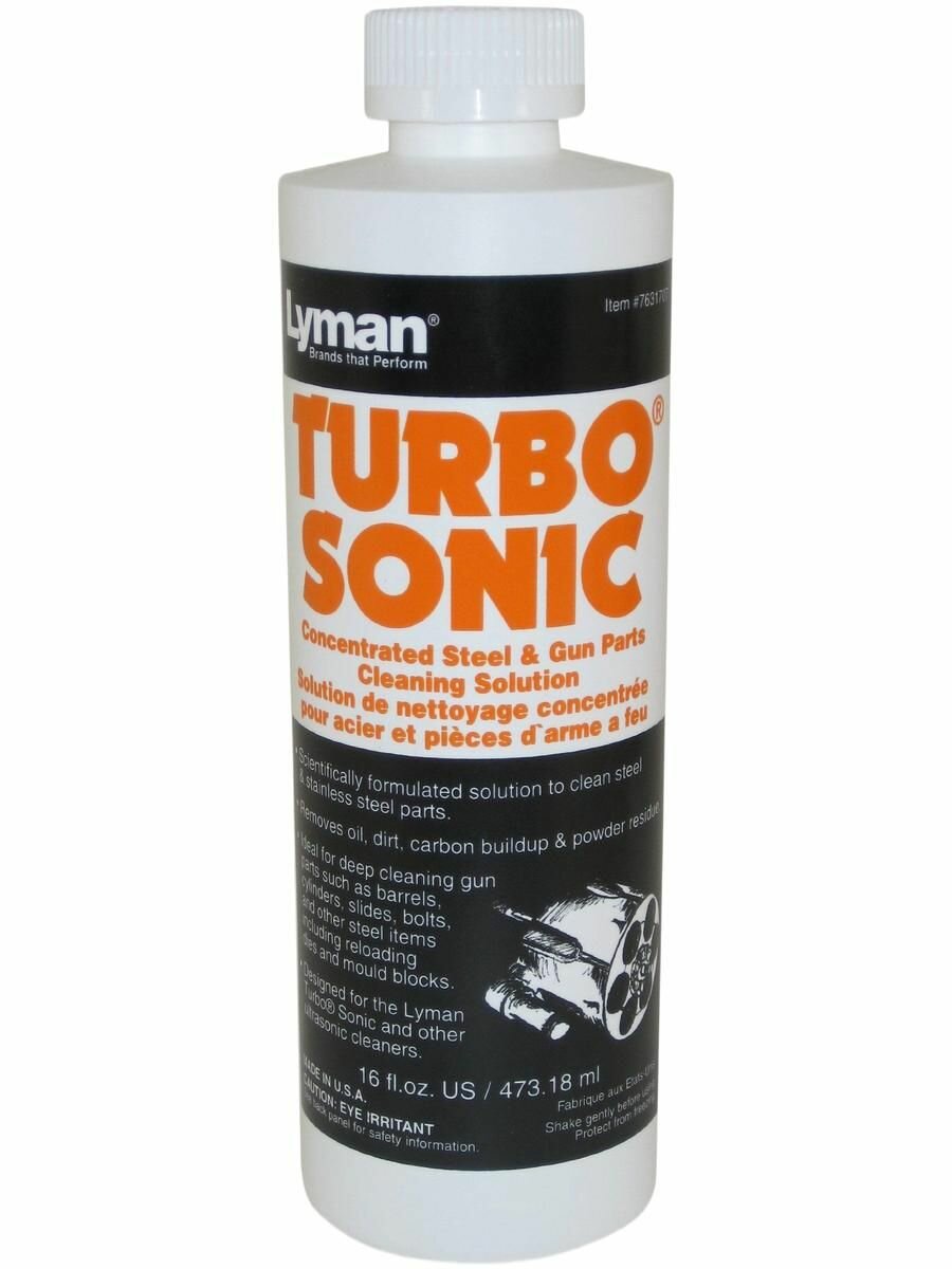 Концентрат ультразвуковой для чистки стальных деталей оружия Lyman Turbo Sonic Steel Clean Solution 16 oz, арт. 7631707
