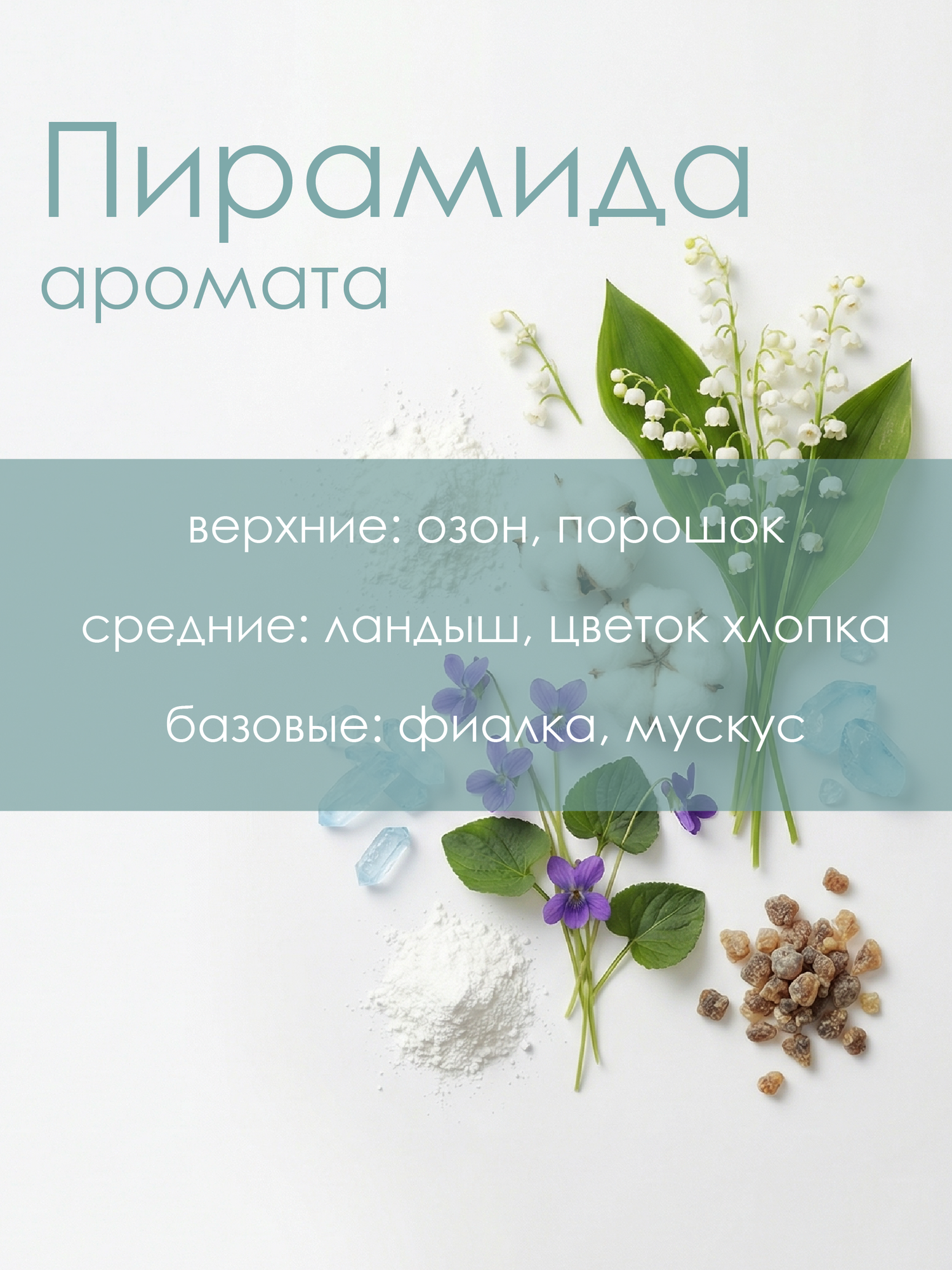 Ароматическое саше Arti Kati "Cotton", для белья, натуральный аромат хлопка, 50 г — фото 1