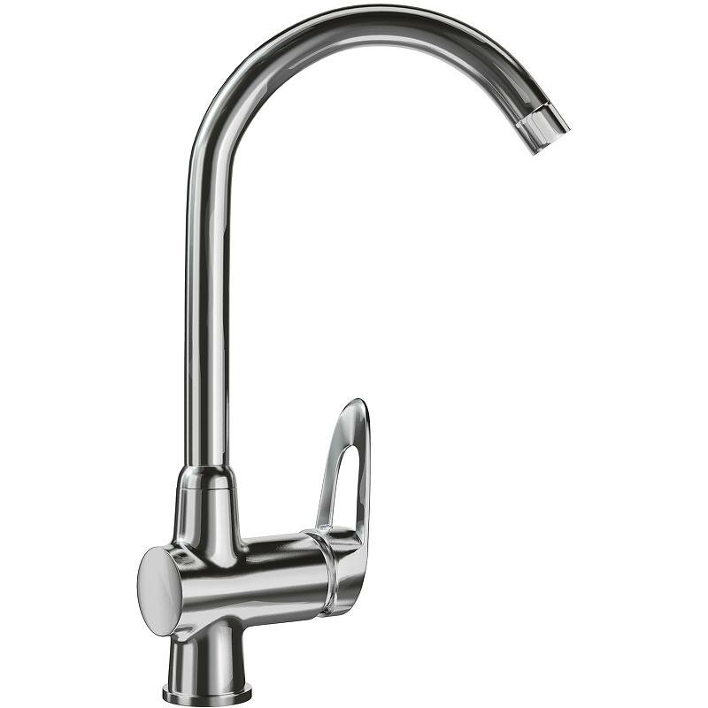 Смеситель для кухни Ulgran Classic U-006 хром, рычажный, латунь