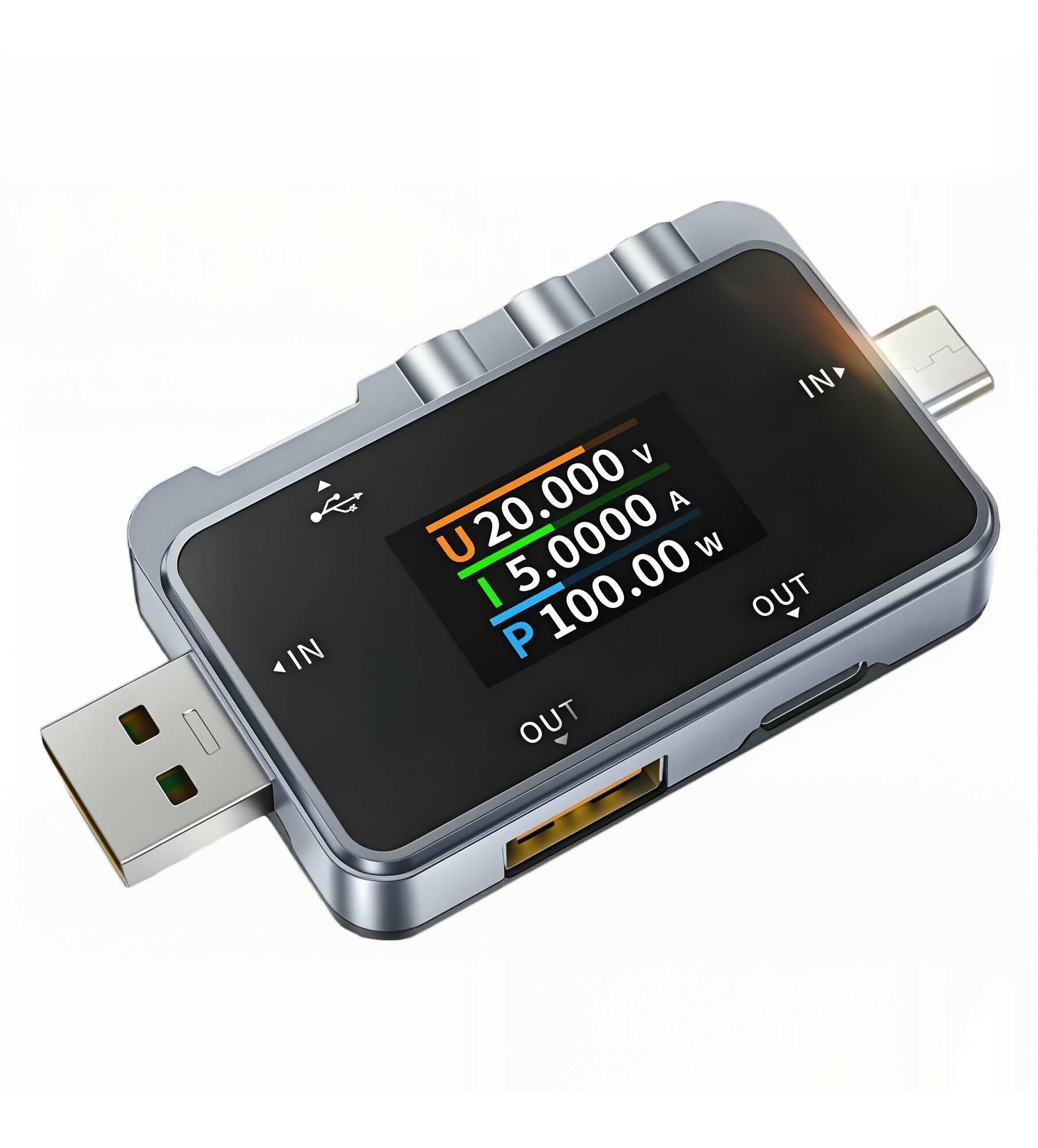Тестер напряжения FNIRSI FNAC-28, экран 1,06", измерение тока и напряжения