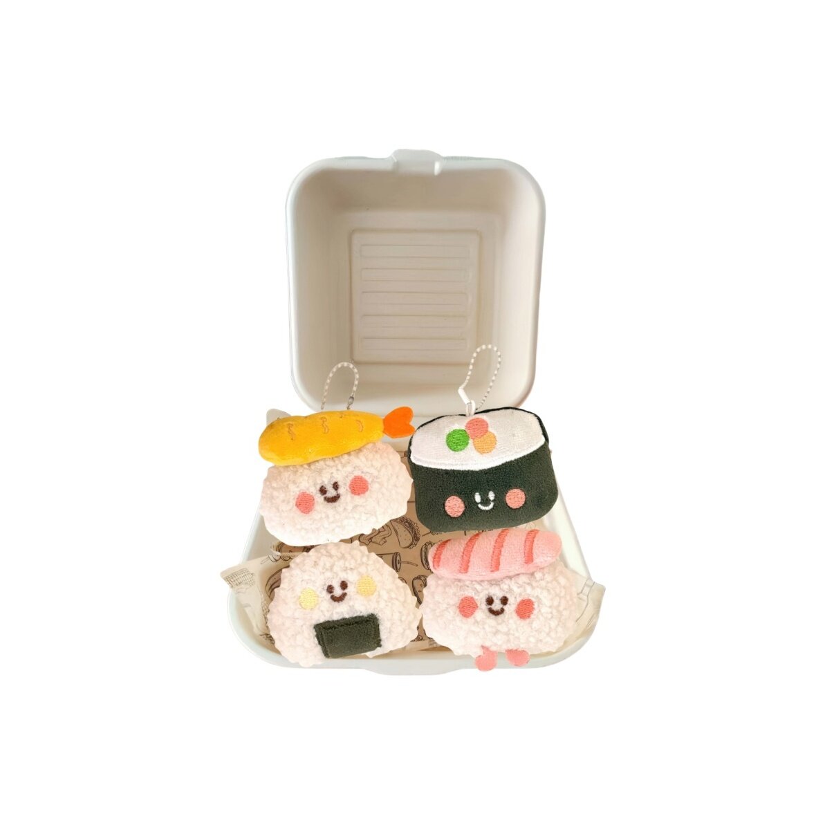 Плюшевые игрушки унисекс CHUNTUSHU, подвески для успокоения, Main Course Four+Lunch Box