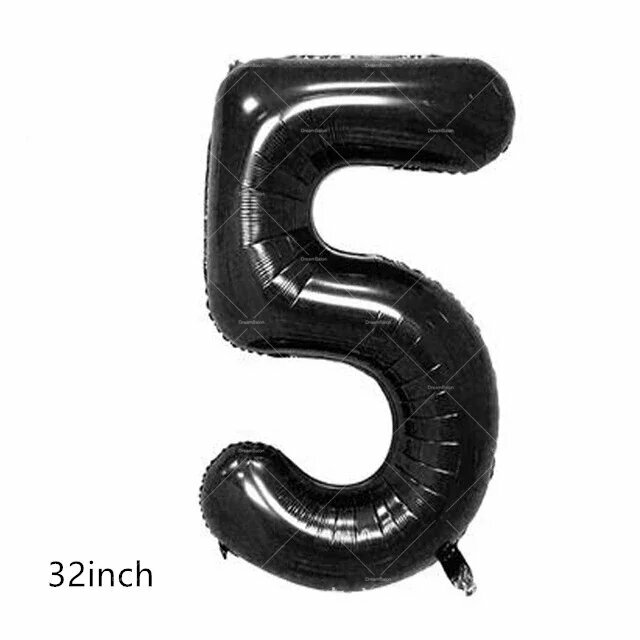 Набор для вечеринки Fortnite Ниндзяго Черный, 1pc Number Balloon