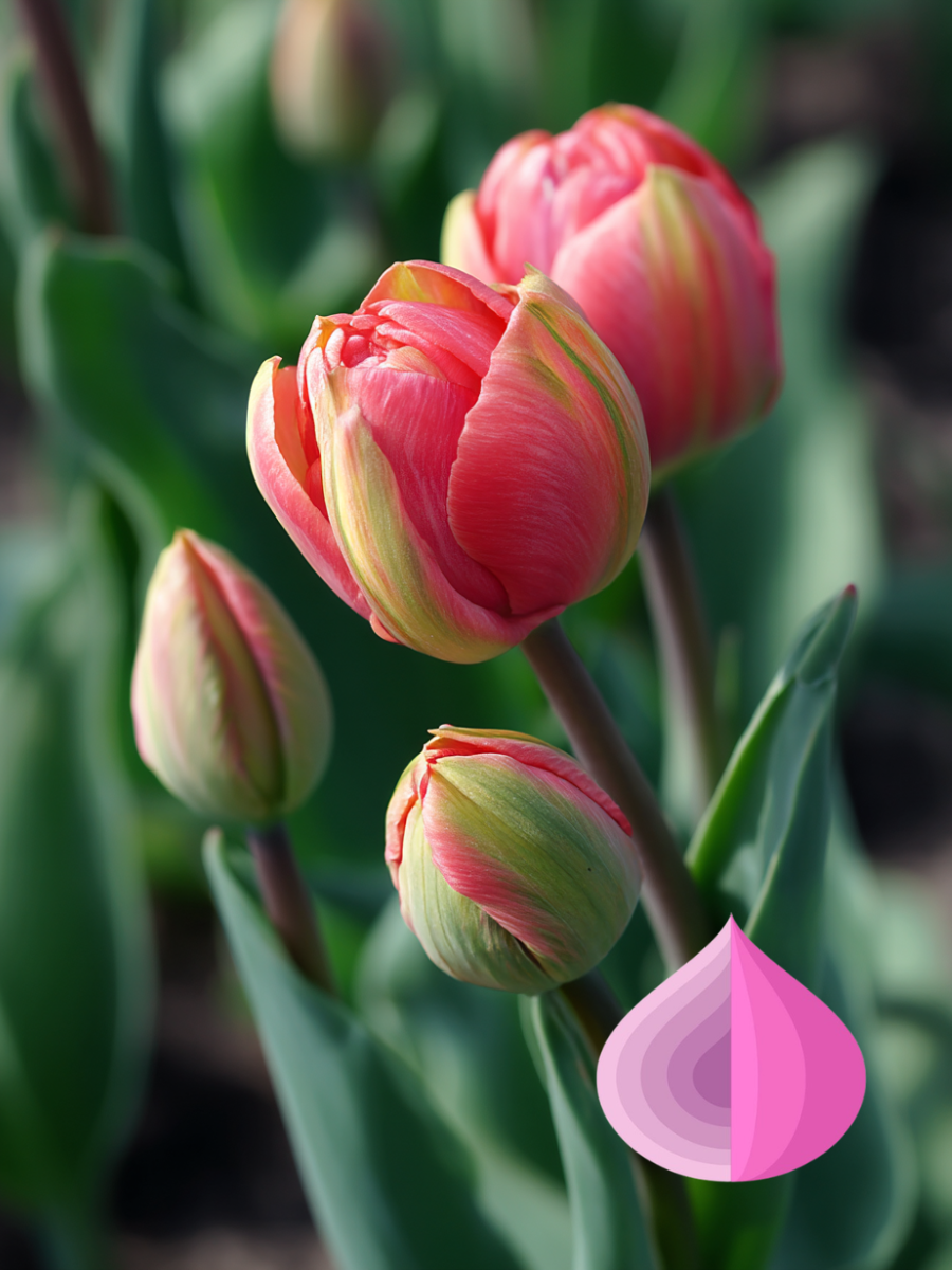 Луковицы цветов, bulbs servise, Тюльпан дабл ароса (2 штуки)