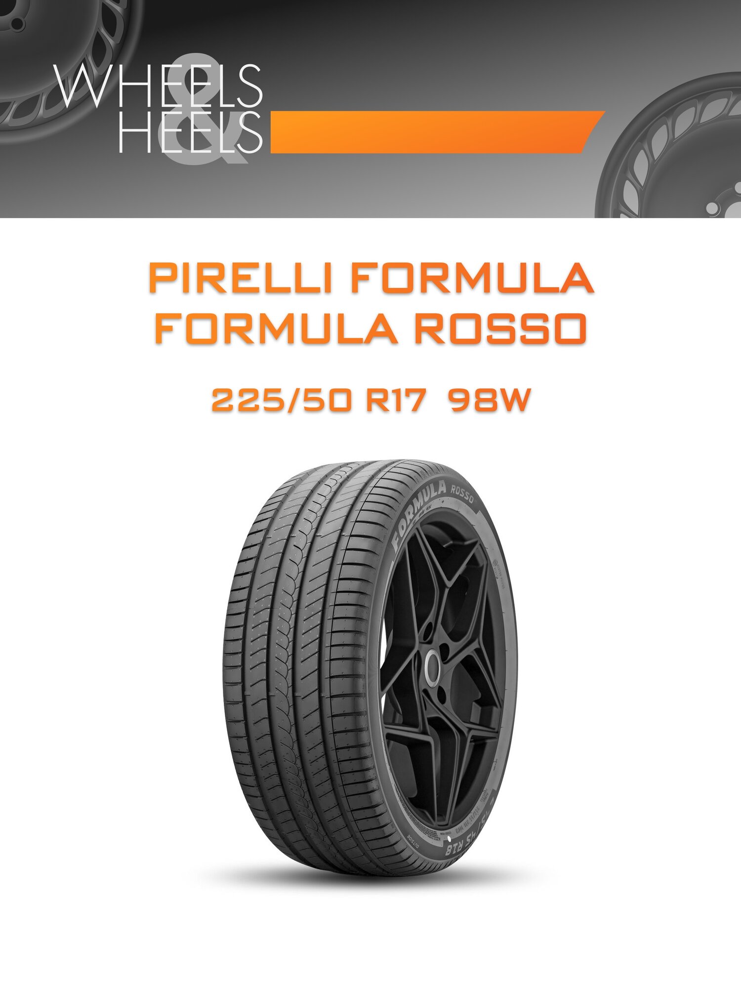 Шина автомобильная Pirelli Formula FORMULA ROSSO 225/50 R17 98W XL SUMMER, летняя, универсальная