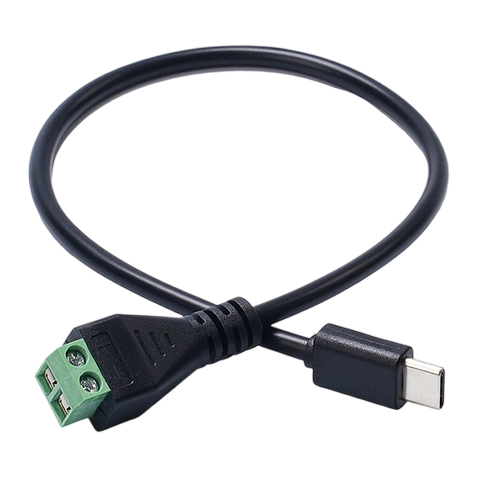 30см кабель Type C с разъемом 2Pin 9V 12V 20V 3A без пайки