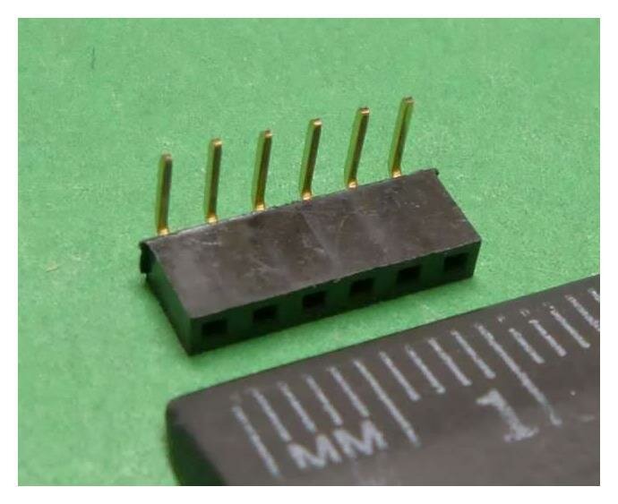 Разъем для плат 2.00мм 6pin гнездо угловое 6801-06PRAG1