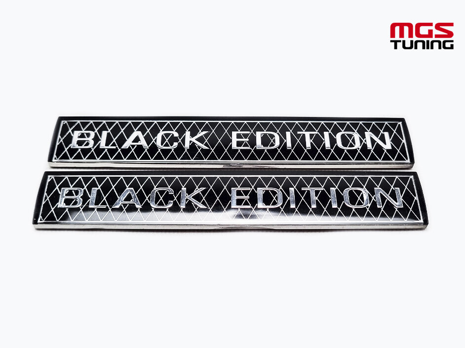 Шильдик на крылья Black Edition для Toyota Land Cruiser 200, серебристый — фото 1