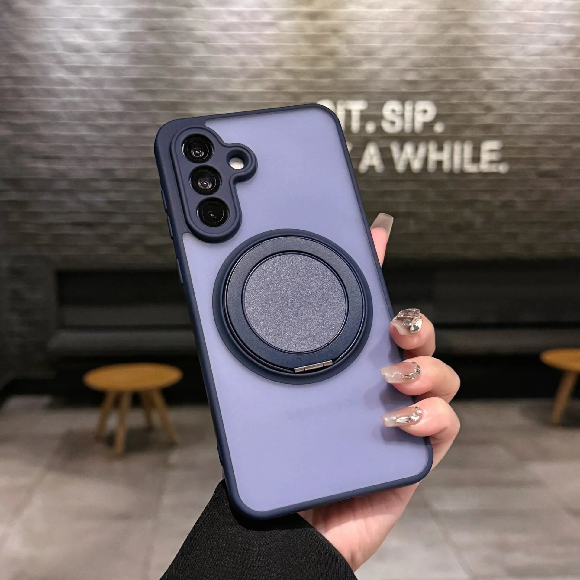 360 ° Вращающийся Магнитный Держатель-подставка Для Телефонов Samsung Серии A (A56/A36/A55/A54/A52/A35/A34/A33/A32/A26/A25/.