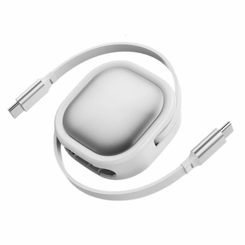 Алюминиевый Type-C кабель PD с выдвижным механизмом