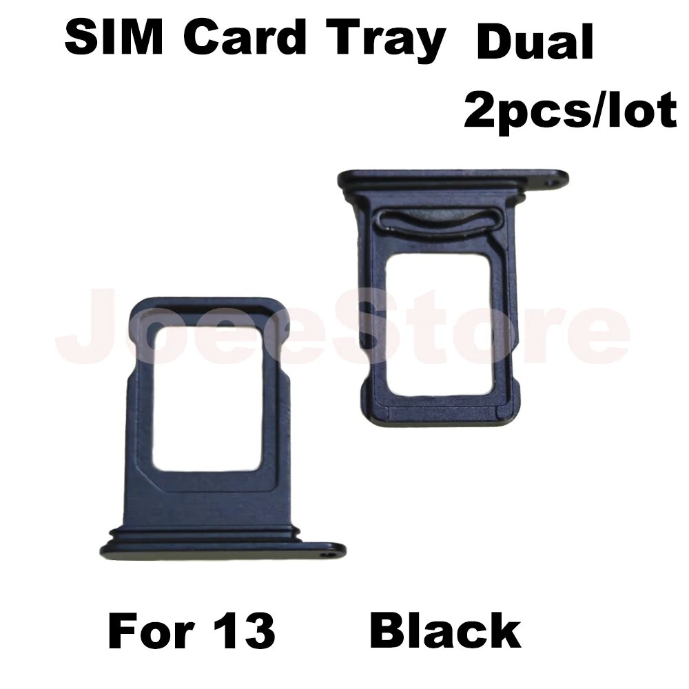 2 шт. лоток SIM-карт для iPhone 13 Black Dual