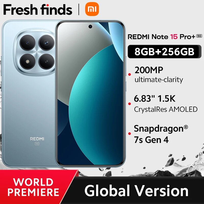 Смартфон Xiaomi Redmi Note 15 Pro+ 5G, 8/256ГБ, global