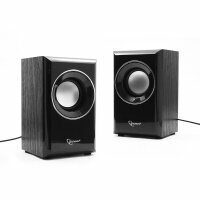 Колонки 2.0 Gembird SPK-204, МДФ, черн,2х3Вт, USB-питание