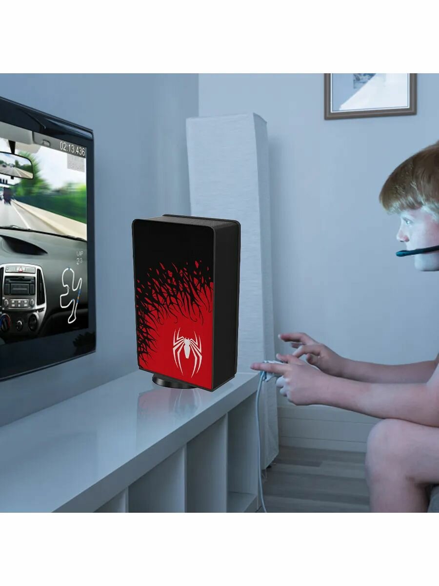 Пылезащитный чехол для PS5 PRO, подходит для хранения в вертикальном положении, Человек паук