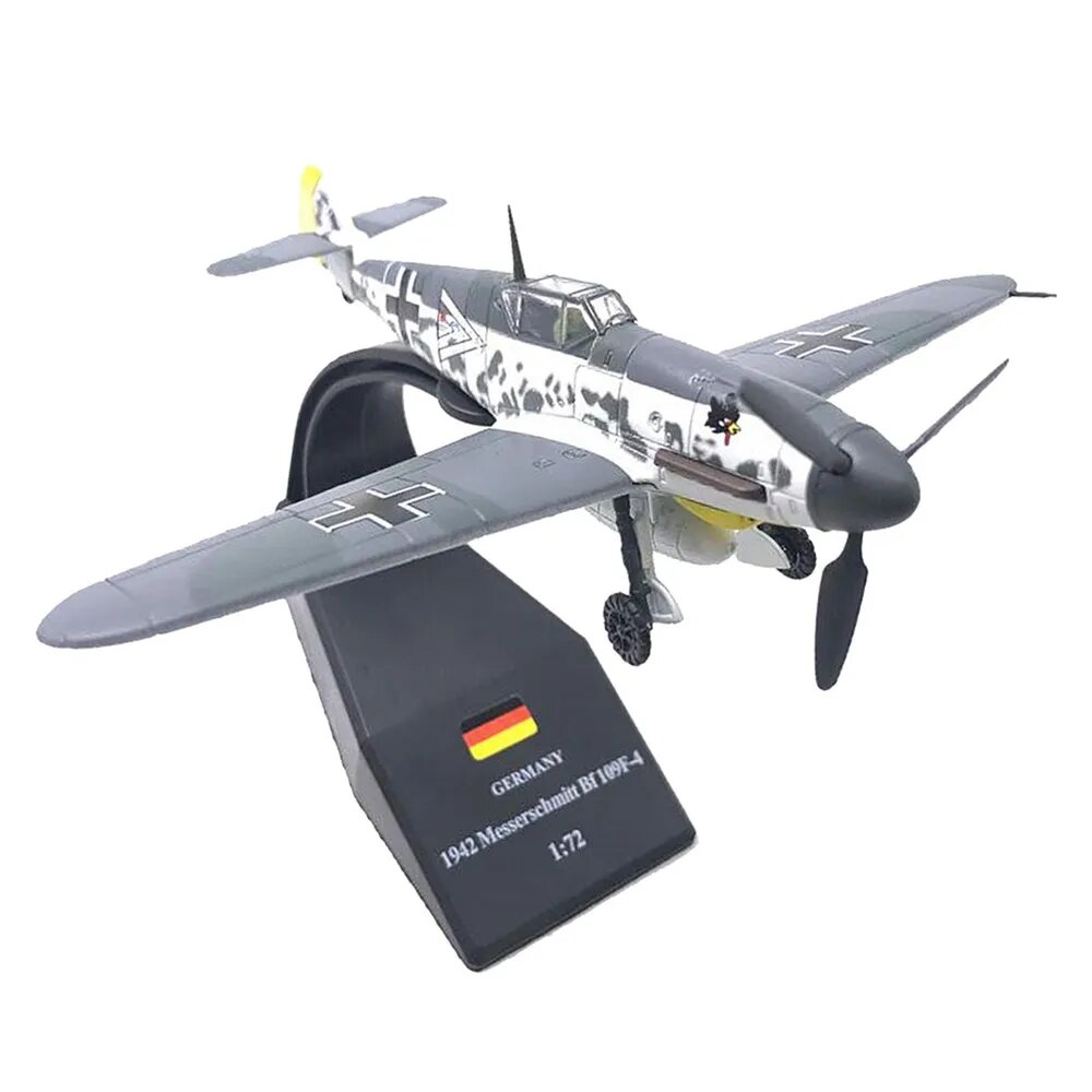 Военный самолет BF109F-4 Германия WWII, литой сплав