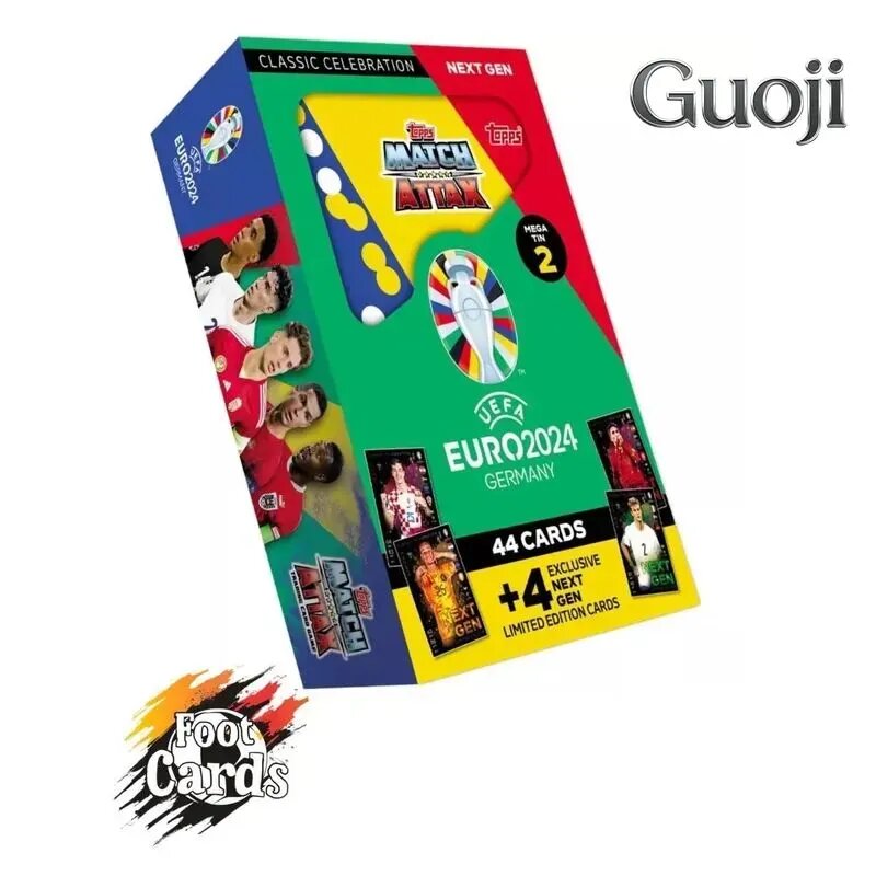 Футбольные карточки Topps Match Attax UEFA EURO 2024 Germany Mega Tin(Зеленый)